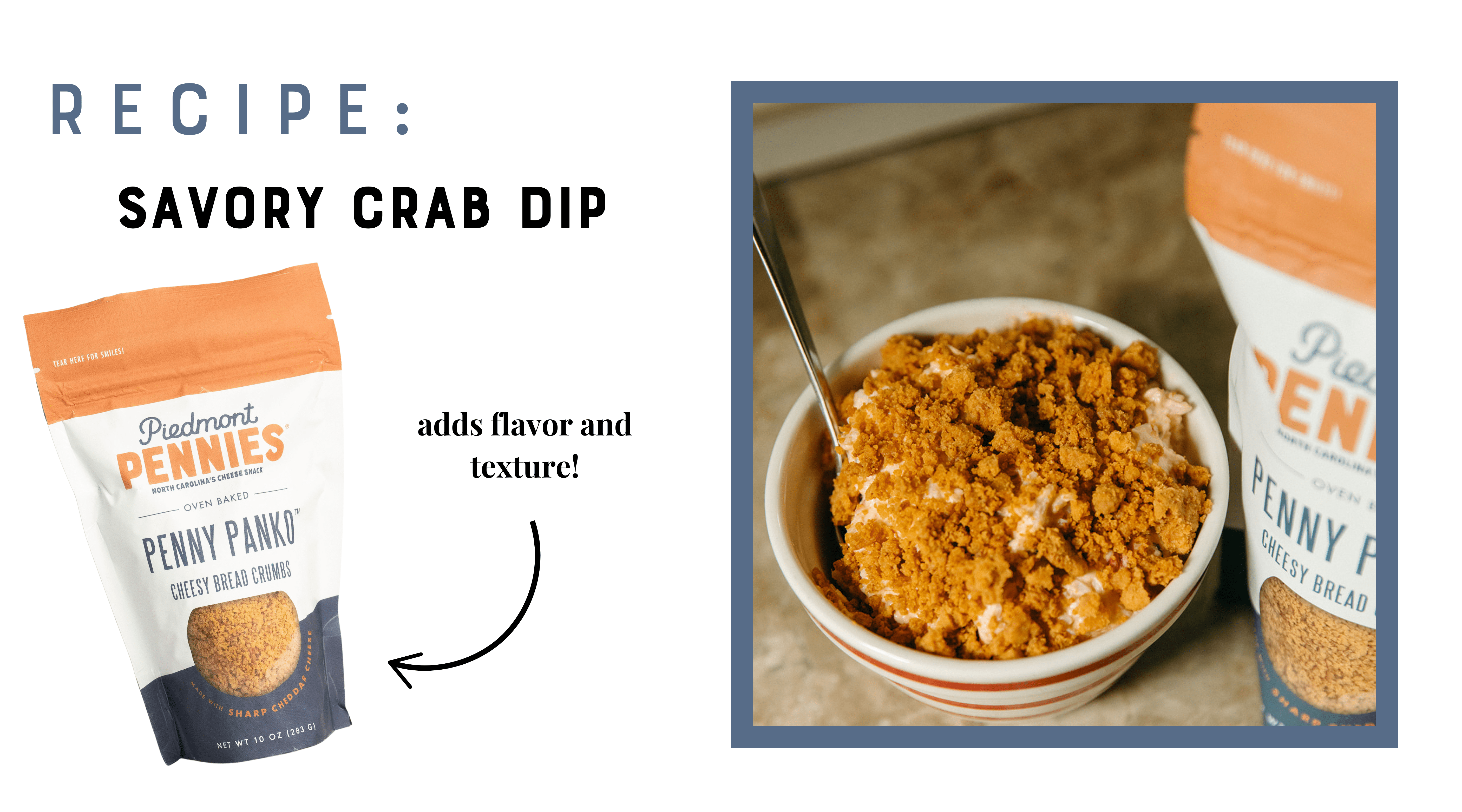 Baked Crab Dip with Penny Panko Crunch – Piedmont Pennies
