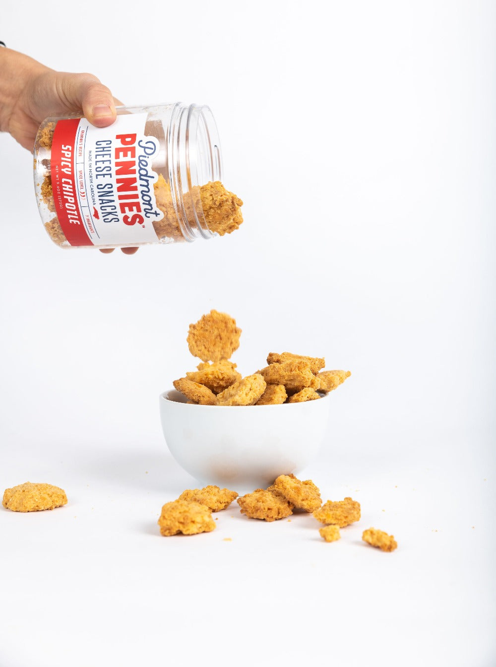 Piedmont Pennies - North Carolina's Gourmet Cheesy Biscuit Cracker