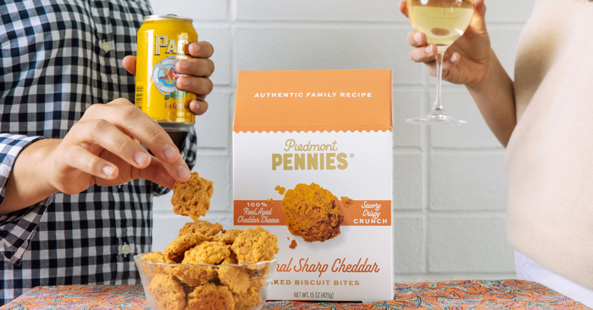 North Carolina's Gourmet Cheesy Biscuit Cracker – Piedmont Pennies
