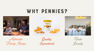 North Carolina's Gourmet Cheesy Biscuit Cracker – Piedmont Pennies